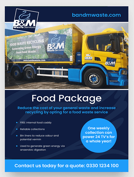 Food Waste Flyer | B&M Waste Services